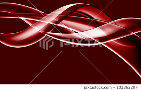 Abstract red glass glossy line spiral curve... - Stock Illustration ...
