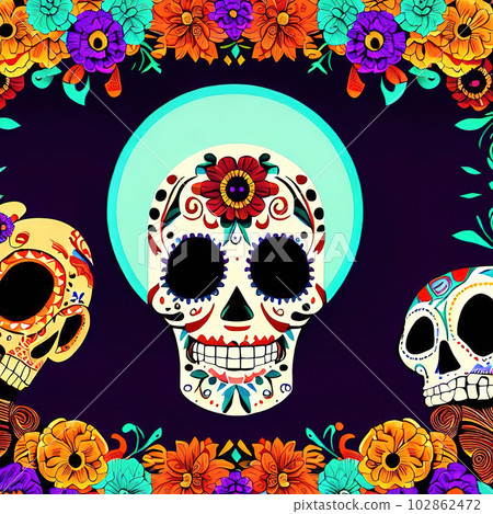 day of the dead theme - Stock Illustration [102862472] - PIXTA