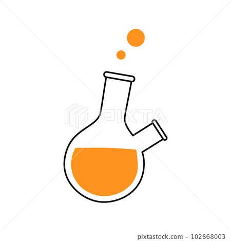 Science Flask Logo Chemistry Flask Icon PNG & SVG Design For T Shirts