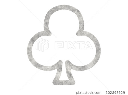 Monochrome watercolor clover shaped frame - Stock Illustration ...