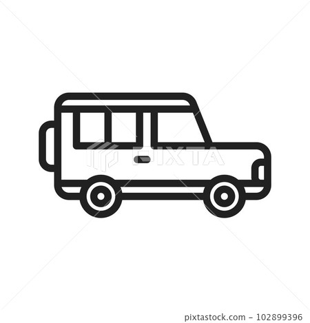 Jeep icon vector image. - Stock Illustration [102899396] - PIXTA