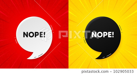 Nope tag. Flash offer banner with quote.... - Stock Illustration ...