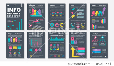 Infographic brochures data visualization vector... - Stock Illustration ...