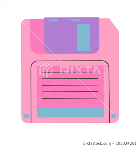 Pink Floppy Disk Retro Floppy Disks Isolated On Pink Background ~ Hi