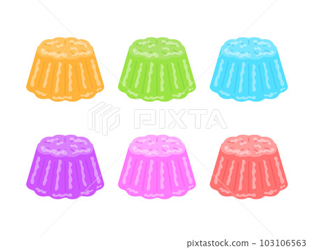 colorful jelly illustration - Stock Illustration [103106563] - PIXTA
