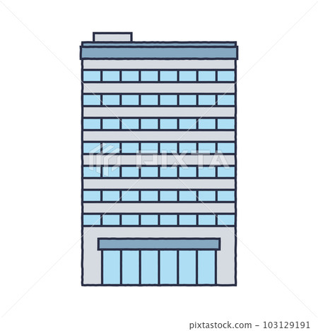 simple building illustration - Stock Illustration [103129191] - PIXTA