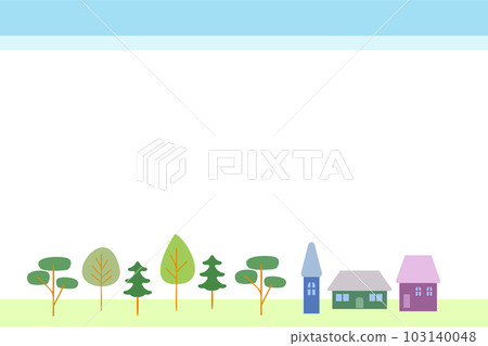 simple cityscape background illustration - Stock Illustration ...