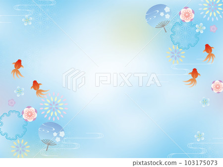 Summer Japanese pattern - Stock Illustration [103175073] - PIXTA