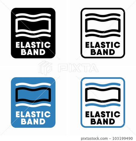 Elastic band vector information sign - Stock Illustration [103199490 ...