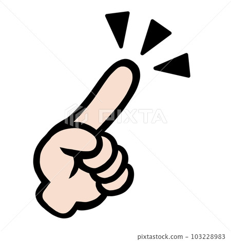 Pointing symbol sign icon - Stock Illustration [103228983] - PIXTA