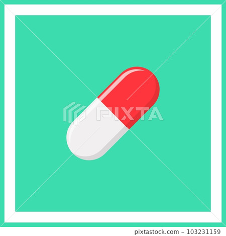 Red Pill Capsule, Medicine, vector mark symbols... - Stock Illustration ...