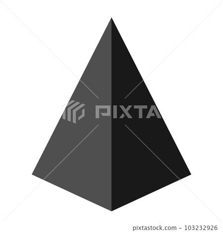 三角金字塔的插圖-插圖素材 [103232926] - PIXTA圖庫