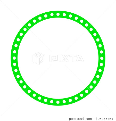 A simple round decorative frame - Stock Illustration [103253764] - PIXTA