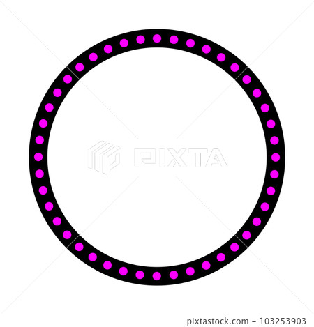 A simple round decorative frame - Stock Illustration [103253903] - PIXTA