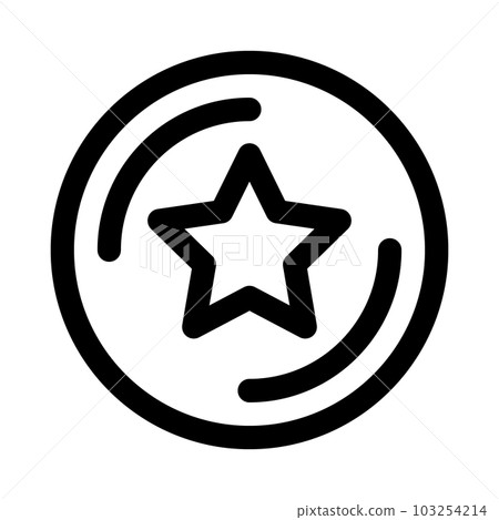 Line style icons representing loyalty, coins - Stock Illustration ...