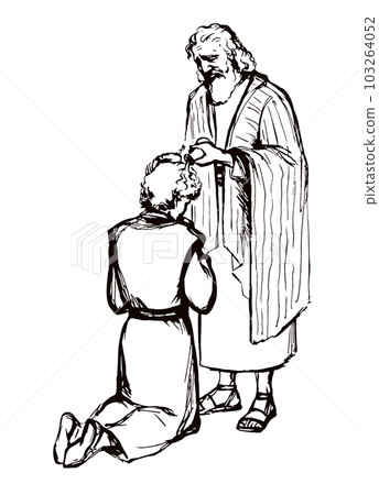 Anointing for the kingdom. Vector drawing-插圖素材 [103264052] - PIXTA圖庫