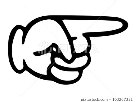 Hand Pointing Right Clipart