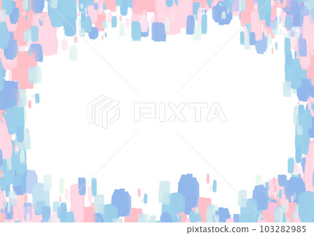 Paint frame with rhythm (light blue pink, box) - Stock Illustration ...