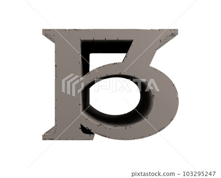 Decorative letter on transparent... - Stock Illustration [103295247 ...
