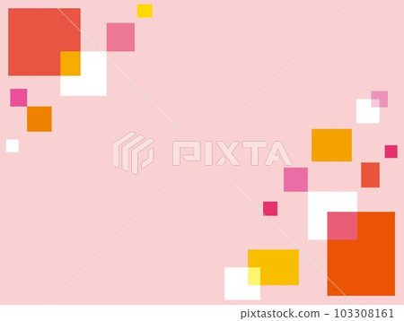 Geometric pattern frame square pastel color - Stock Illustration ...