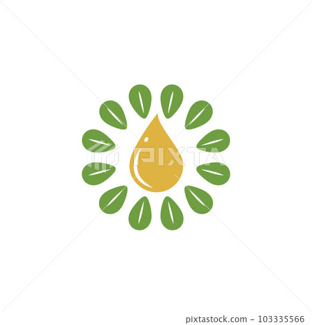 moringa oil logo icon vector concept design... - Stock Illustration ...