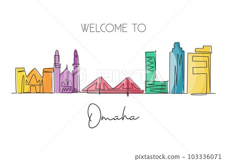 Omaha Skyline Drawing