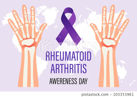 Rheumatoid Arthritis Awareness Day banner.... - Stock Illustration ...