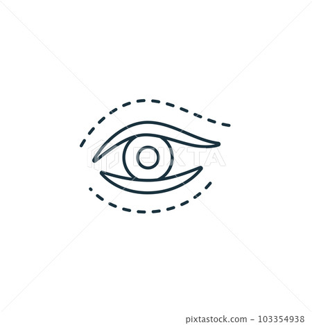 Eye area icon. Monochrome simple sign from...-插圖素材 [103354938] - PIXTA圖庫