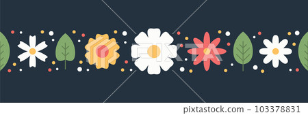 colorful spring banner seamless set of... - Stock Illustration ...