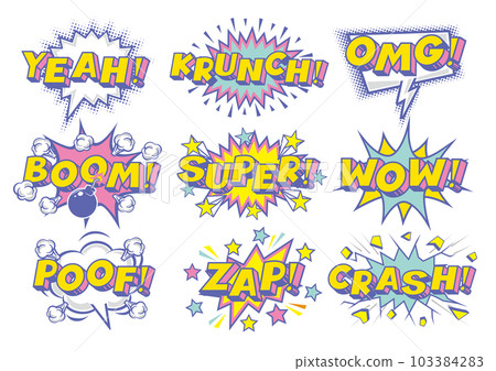 American comic style speech bubble material - Stock Illustration ...