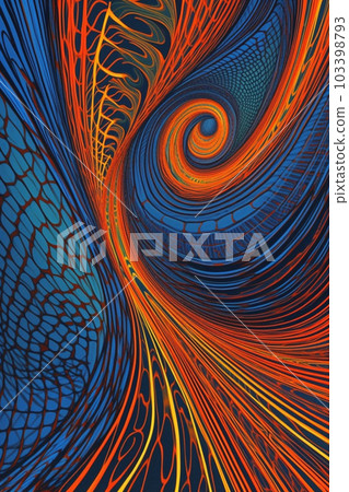 Generative ai. Abstract geometry pattern... - Stock Illustration ...