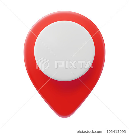3d plastic Maps pin. Realistic red geotag - Stock Illustration ...