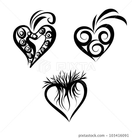 Heart Elements - Stock Illustration [103416091] - PIXTA