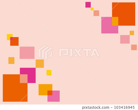 Geometric pattern frame square pastel color - Stock Illustration ...