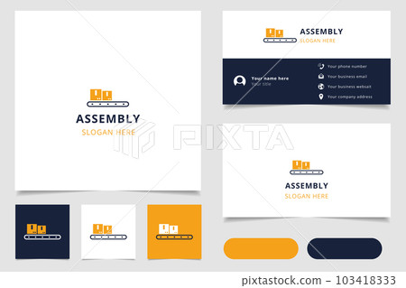 Assembly logo design with editable slogan....-插圖素材 [103418333] - PIXTA圖庫