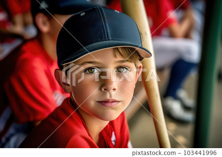 baseball boy portrait - Stock Illustration [103441996] - PIXTA