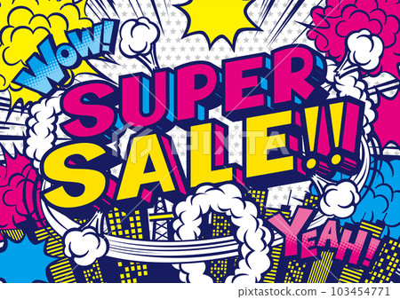 Comic style sale POP design material - Stock Illustration [103454771 ...