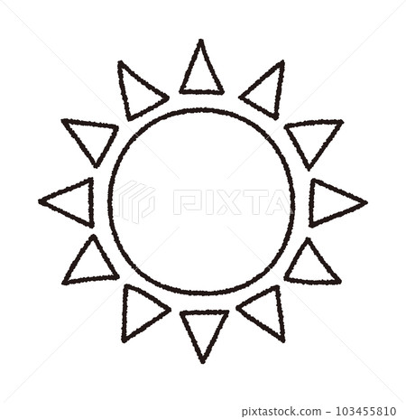 Hand-drawn vector illustration of the sun / sun... - Stock Illustration ...