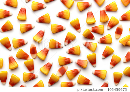 Typical halloween candy corn pattern isolated... - Stock Illustration ...