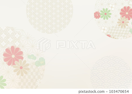 Cute Japanese pattern on traditional Japanese... - Stock Illustration ...