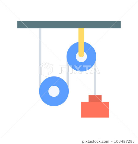 Pulley icon vector image.-插圖素材 [103487293] - PIXTA圖庫