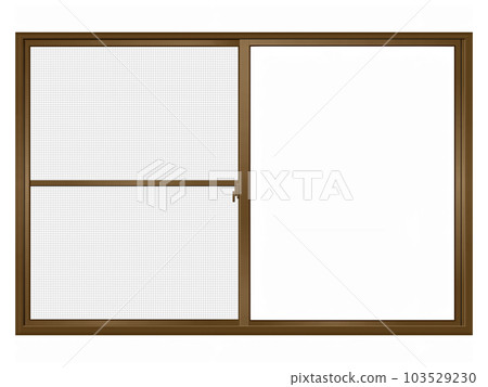 Window screen door frame brown - Stock Illustration [103529230] - PIXTA