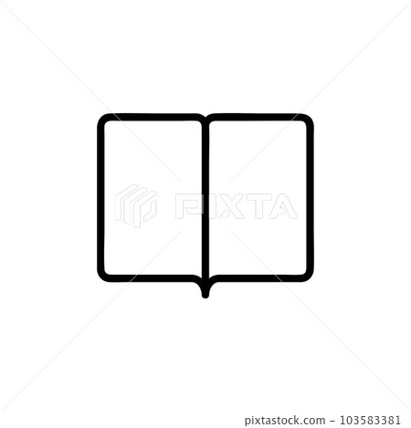 Reading Vector Icon, Outline style, isolated on... - Stock Illustration ...