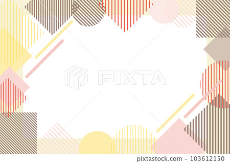 Stripe shape frame background - Stock Illustration [103612150] - PIXTA