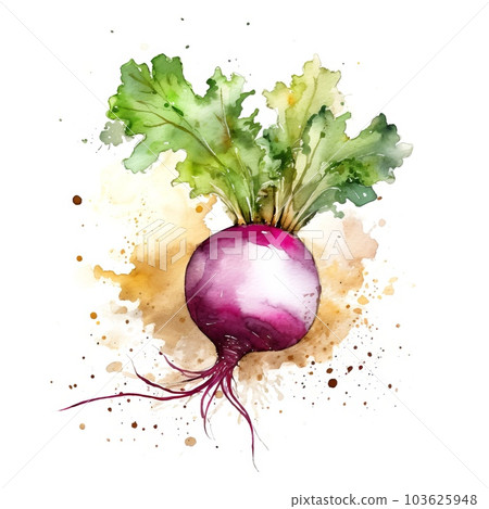 Turnip Painting Turnip Art Print In Multiple Sizes • Giclée Print