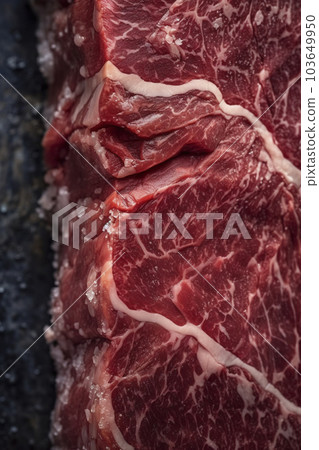 Fresh raw beef lump "AI generated image" - Stock Illustration ...