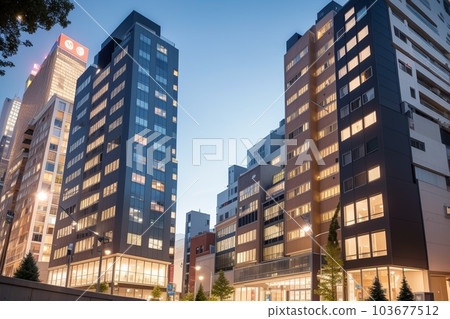 nightview06 - Stock Illustration [103677512] - PIXTA