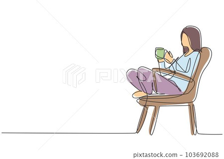 Chair Line Drawing Side View