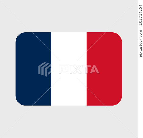 France flag vector icon. French flag illustration - Stock Illustration ...