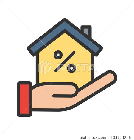Mortgage icon vector image. - Stock Illustration [103723266] - PIXTA